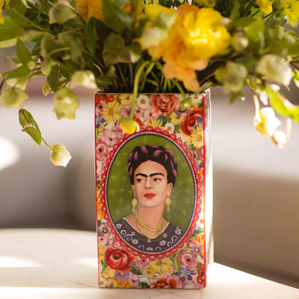 Mexican Tribute Frida Kahlo Ceramic Vases - Assorted | victorscot