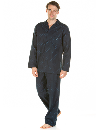 Haigman Men's Printed Easy Care Classic Pyjama Set | Wysteria Lane