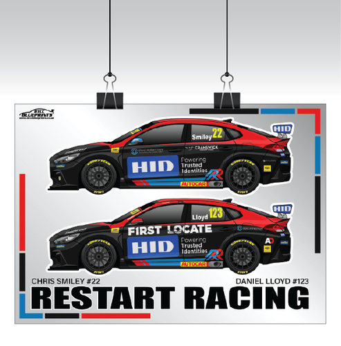 Restart Racing A3 Poster | BTCC Blueprints