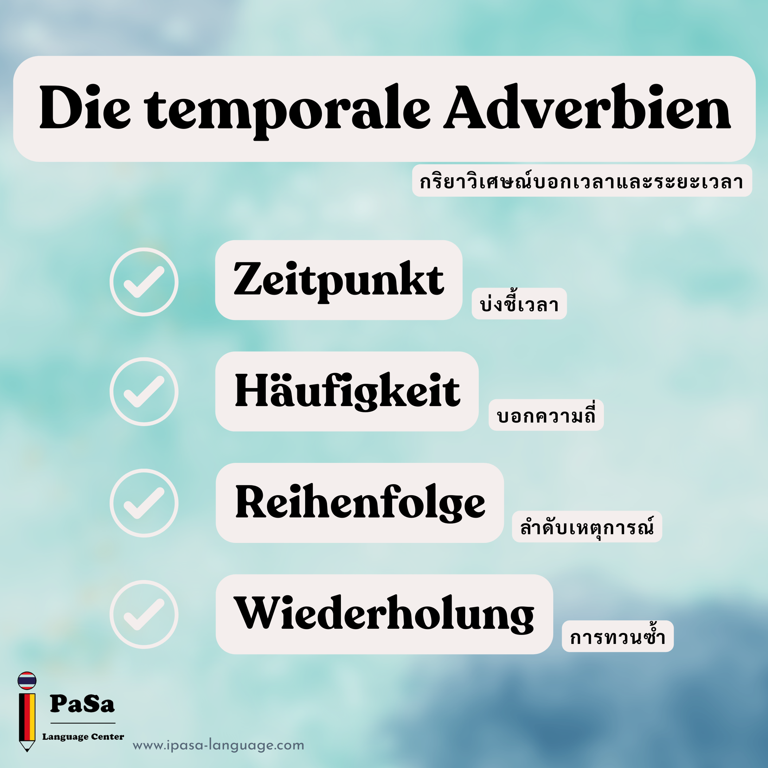 Die temporale Adverbien
