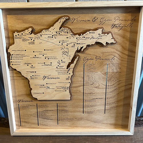 Wisconsin & Upper Peninsula Waterfall Map | My Site