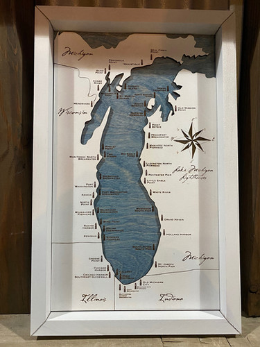 Lake Michigan Lighthouse Map | My Site