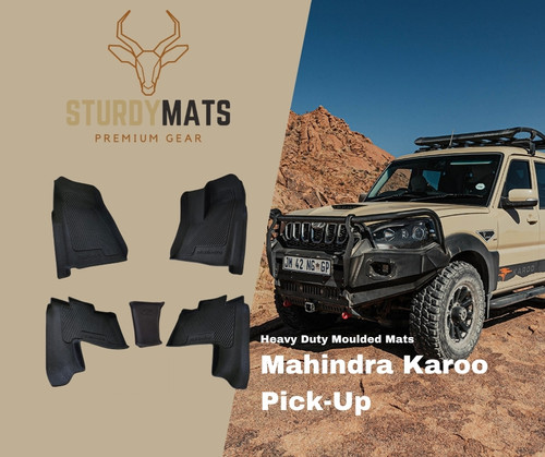 Mahindra Karoo Pick up Heavy Duty Moulded mats | Sturdy Mats