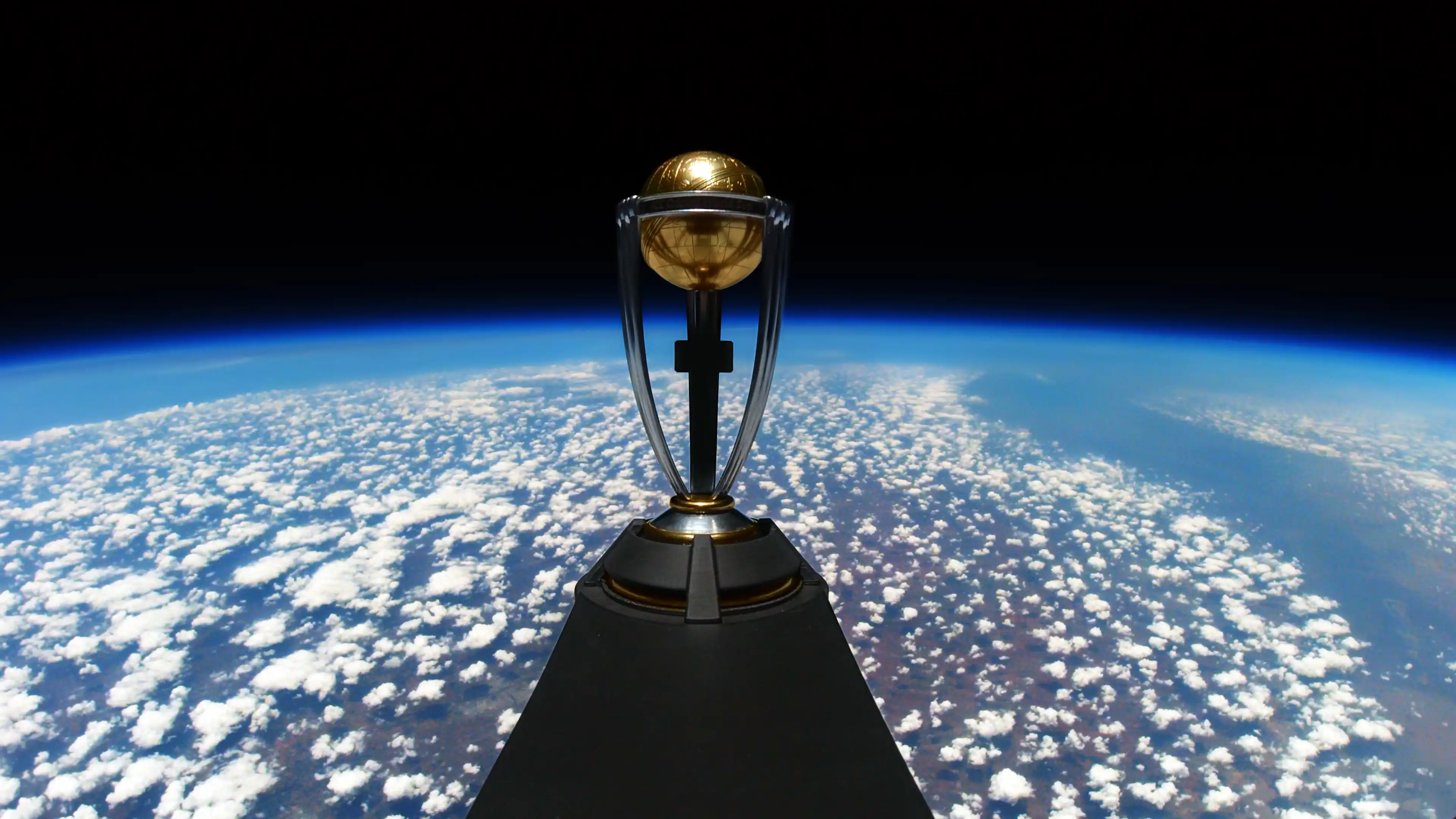 Sending the ICC Cricket World Cup Trophy Into Space