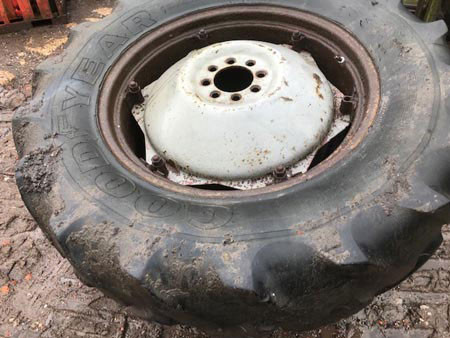 Massey Ferguson Pair of 28" Rear Wheels & Tyres 20% | Pocock