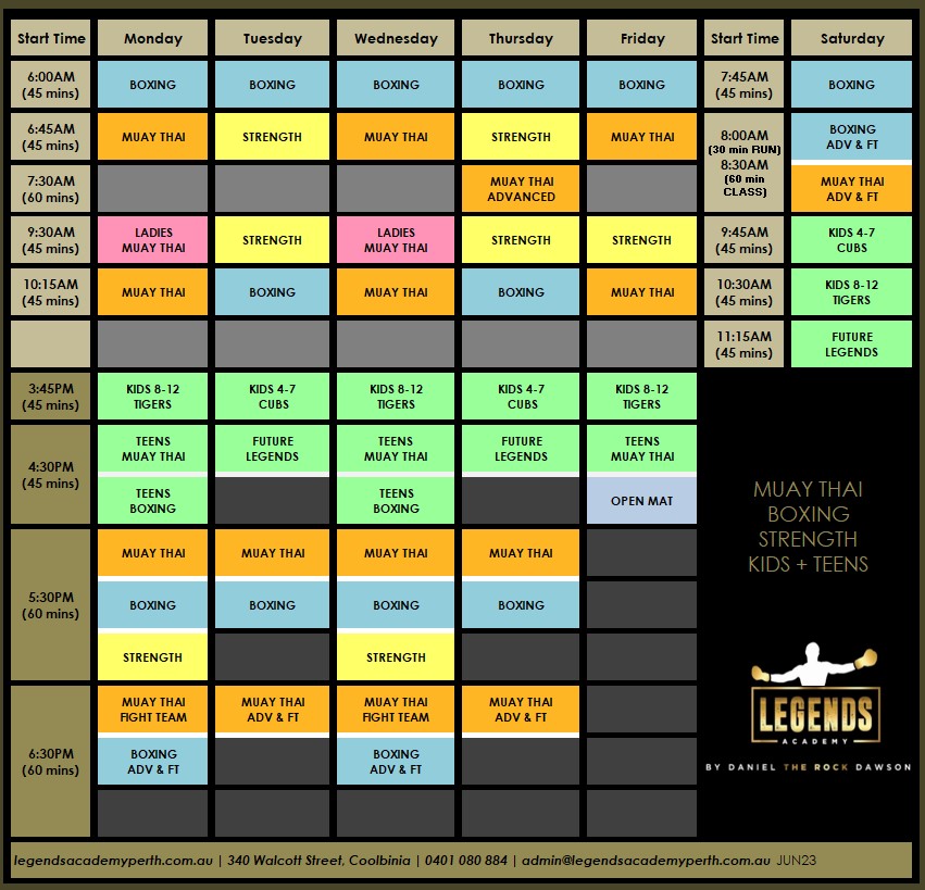 Legends Academy Perth | Fitness Perth | Coolbinia
