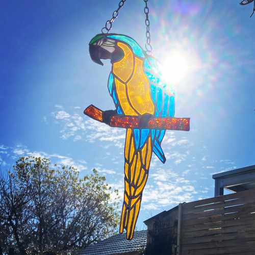 Stained Glass Macaw | Stained Glass By Sus