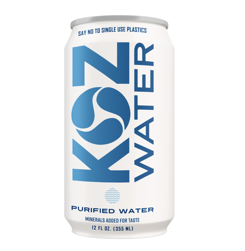 Koz Water | 12 Fl Oz Cans - 24 Count | GG Beverages