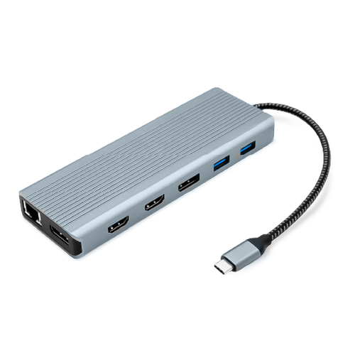 USB-C 10 Port Docking Station with Dual DisplayPort and HDMI | Cable ...