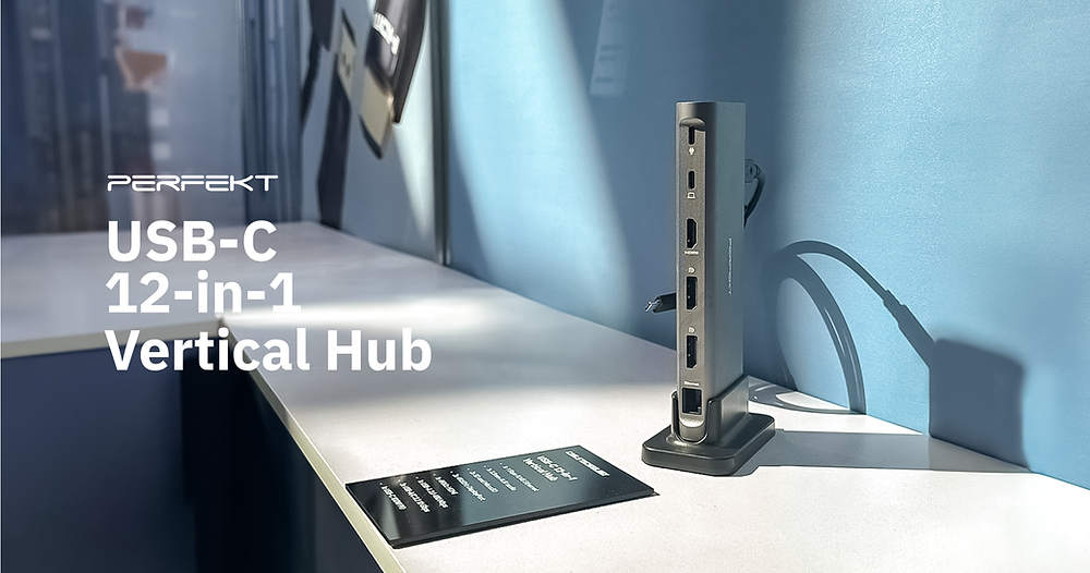 Introducing the PERFEKT 12-Port USB-C Vertical Hub: The Ultimate ...