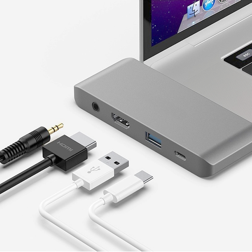 USB-C 4 Port Mini Hub with Power Delivery | My Site