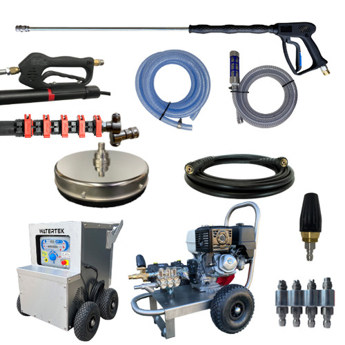 Professionele JetFusionX Starterset Hogedruk Dakreiniging Honda (warm water) | cleaning