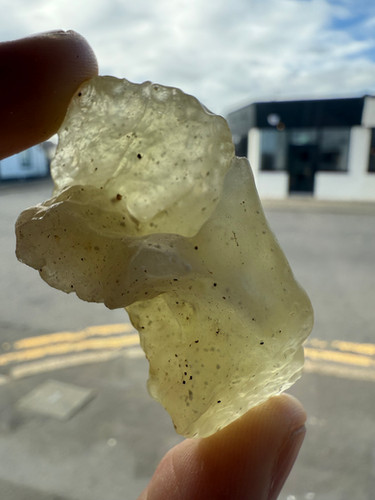 Libyan Desert Glass with Cristobalite - Large - 28.2g | Beyond Bliss