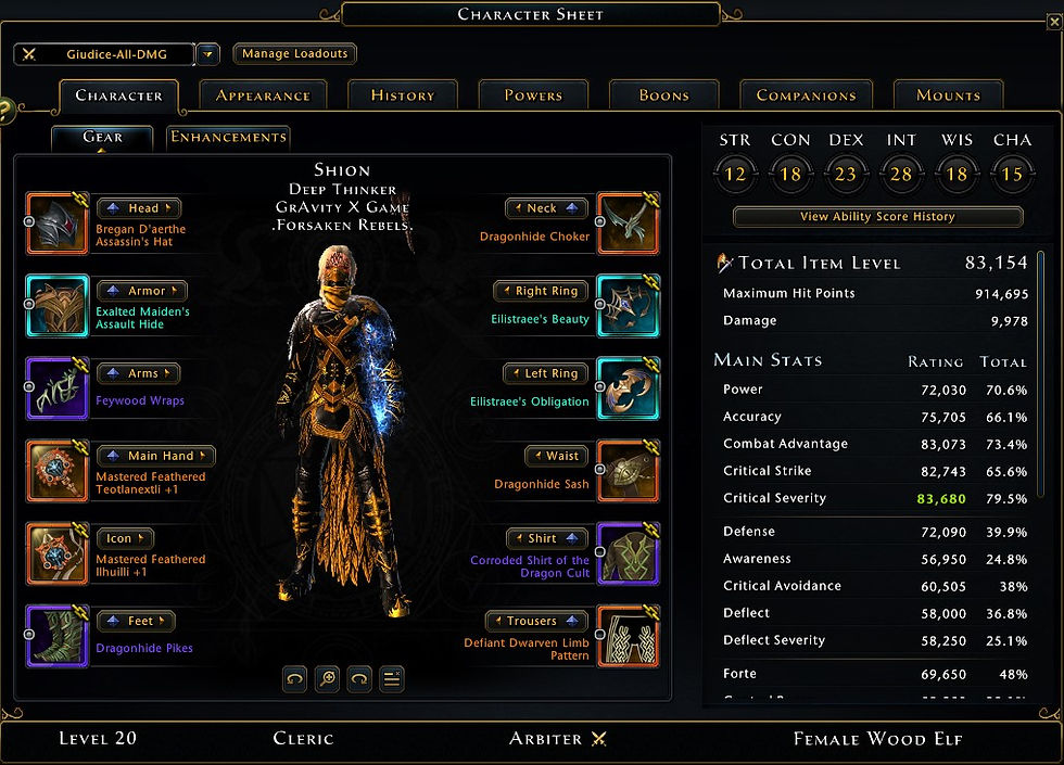 Arbiter Cleric Build mod 25 by Shion