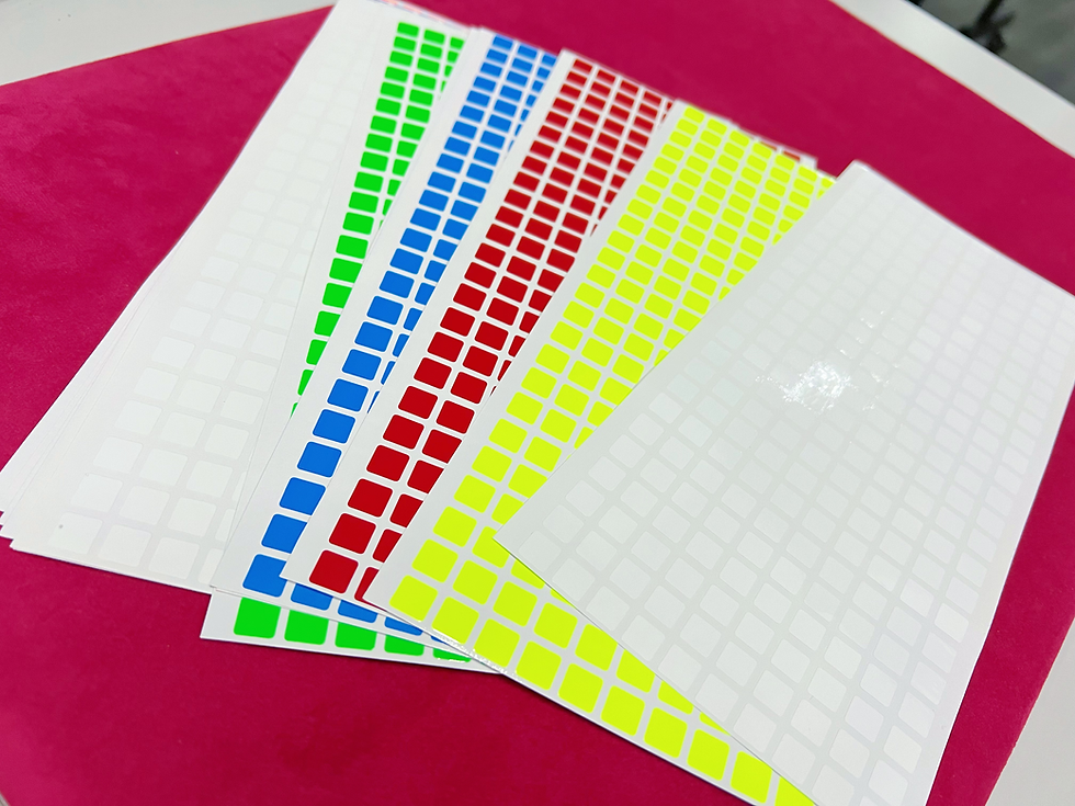 Rubik's Wall HD Stickers (5x5) | MS Magic Store