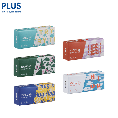 PLUS COE 365 3rd Edition Correction Tape in Paper Case (5mm x 6m) Disposable | MOSTA