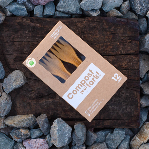 EDIBLE CUTLERY ( pack of 25 forks) | Biopackinc Com