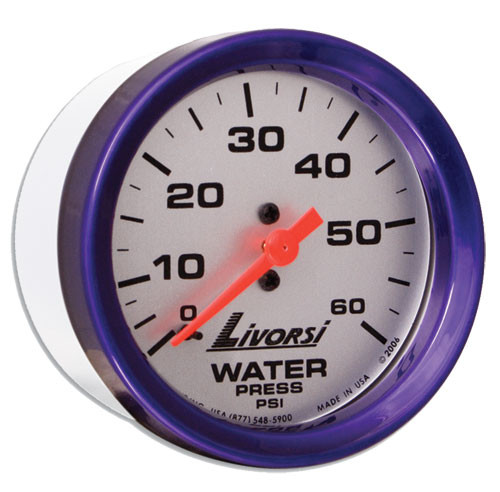 Livorsi 0-60 PSI Water Pressure Gauge Mega & Race Rim 2-5/8" | Huffman ...