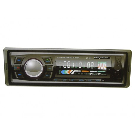 RADIO CAR ECOPOWER EP-601 - BLUETOOTH - USB - SD - RADIO FM ...