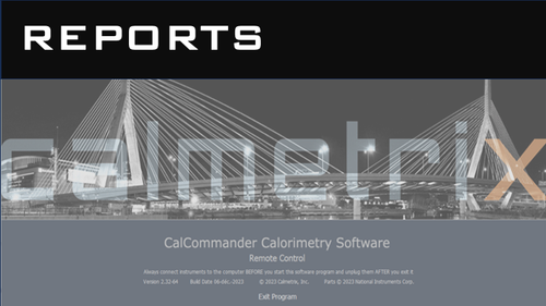 Calcommander Reports license | calmetrix