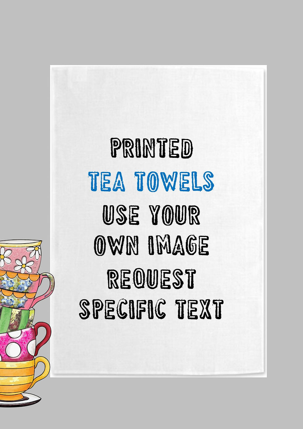 Personalised Tea/Hand Towel | littleprinthouse