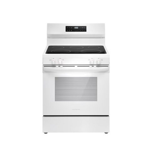 NEW FRIGIDAIRE 30" FREESTADING ELECTRIC STEAM CLEAN WHITE RANGE ...