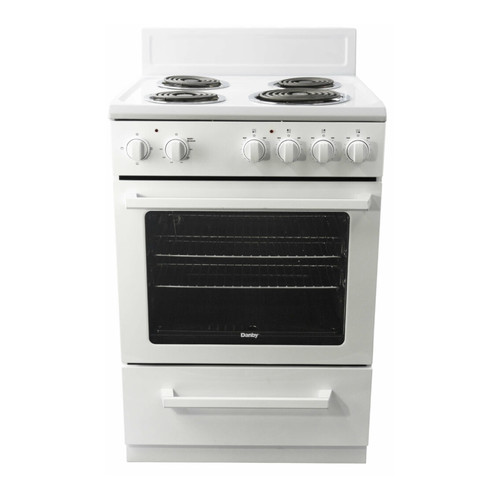 NEW DANBY 24″ ELECTRIC RANGE IN WHITE - DERM240WC | Appliance Outlet