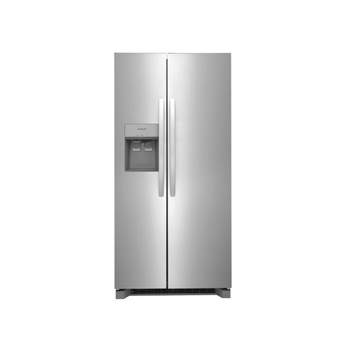 NEW FRIGIDAIRE 33" 22.3 CU.FT. FULL DEPTH SIDE BY SIDE STEEL FRIDGE ...