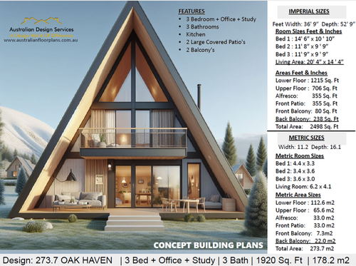 'Architectural Ingenuity: A-Frame House Plan 3 Bedroom Design'