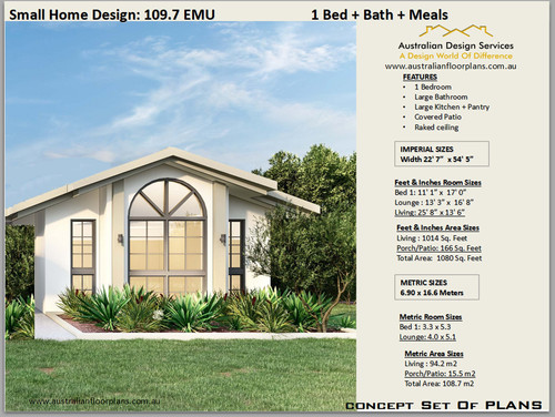 Small Home Design: 109.7 EMU For Sale | Australianfloorplans