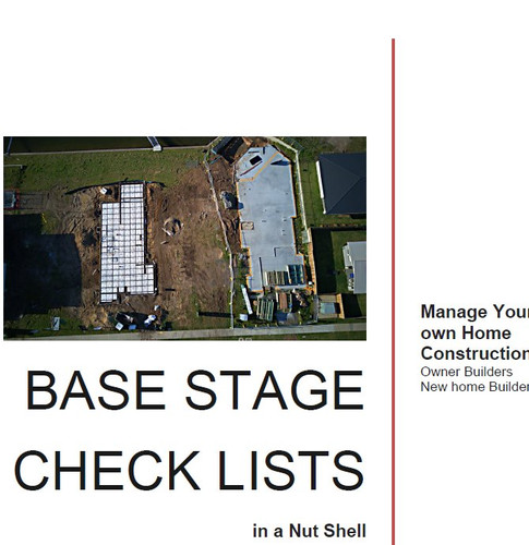 Construction Template/ Base Stage Checklist | houseplans-store.com