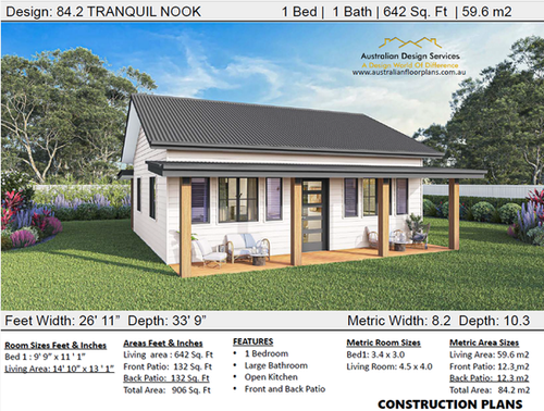 59.6 m2 | 1 Bed | 1 Bath | 84.2 Tranquil Nook Builders Marketing Package – House ...