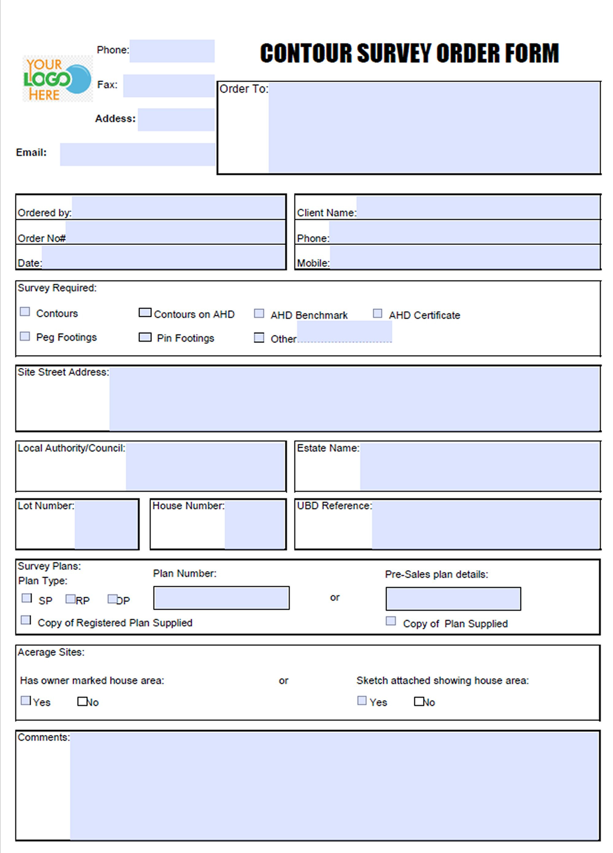 countour-survey-order-form-construction-template-for-sale