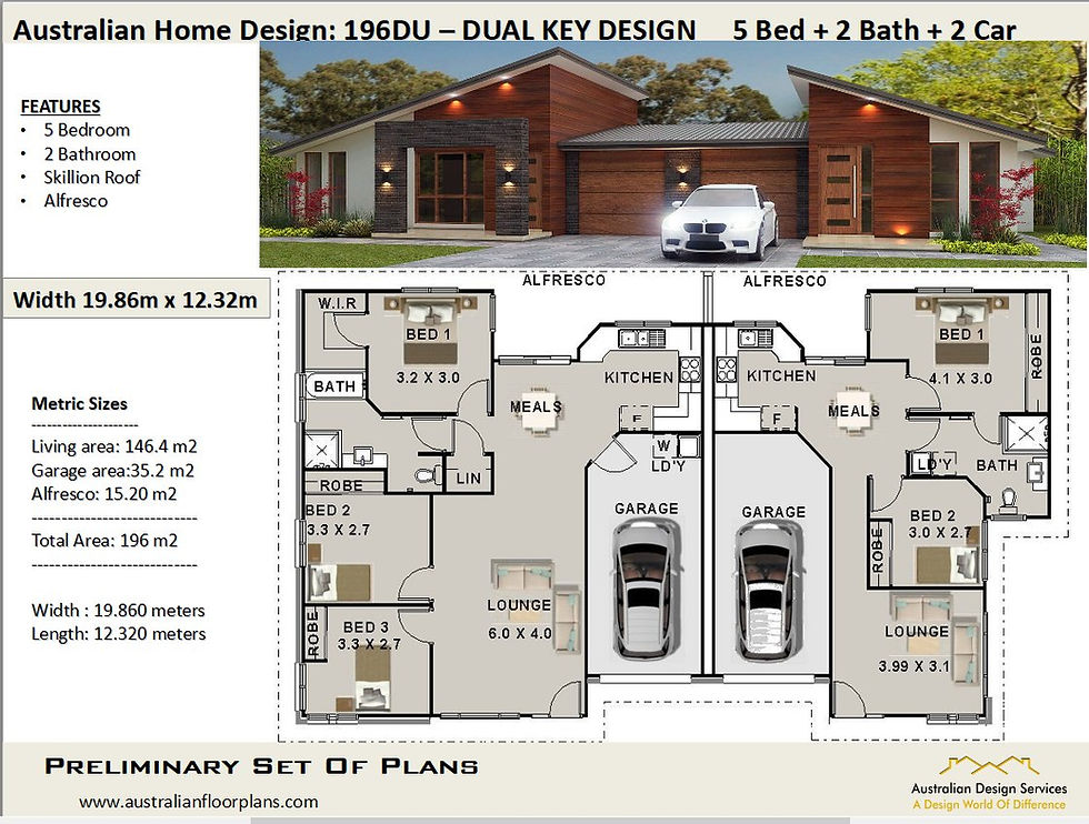 Duplex Designs Australia : BEST FLOOR PLAN WINNER ! 2020