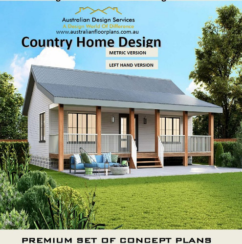 Modern Granny Flat -Country Home Design: 84.90LH3d | Australianfloorplans
