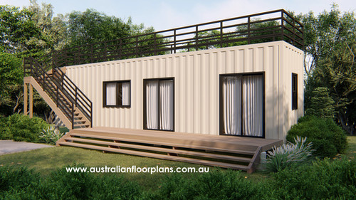 Shipping Container Construction Plans: 40 Liberty | Australianfloorplans