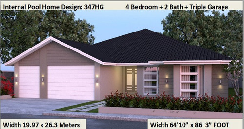 Exclusive 4 Bedroom House Plans:347HG | Preliminary House Plan Set ...