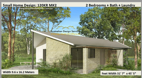 House Plan 120KR-Australian 2 Bed House Plan:104.3 m2 | Concept House ...