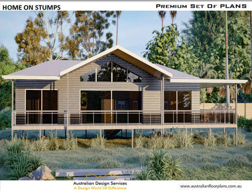 Home on Stumps Design: 139.9 David | Australianfloorplans