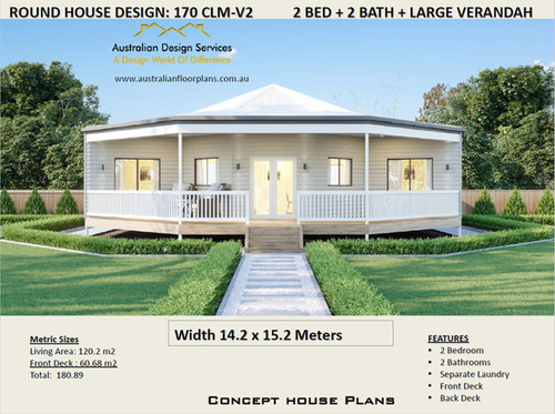 Small Round Home Design: 170CLM-V2 : 180 m2 | Australianfloorplans