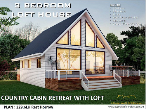 LOFT HOUSE CABIN RETREAT: 229.6LH Rest Horrow | Australianfloorplans