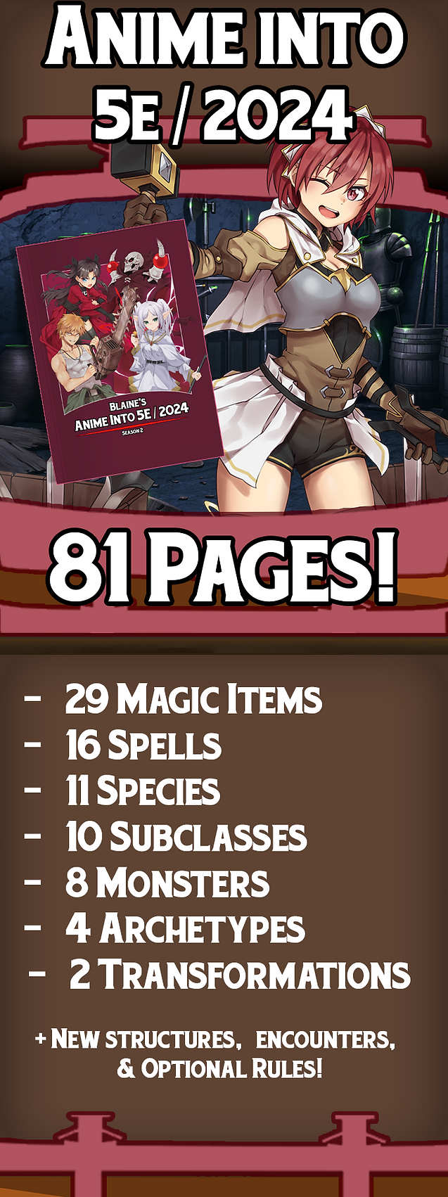 Blaine Simple - Anime into 5E Season 2!