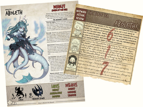 Silver's Monster Girl Manual: Aboleth Preview Pack! | Anime into D&D!