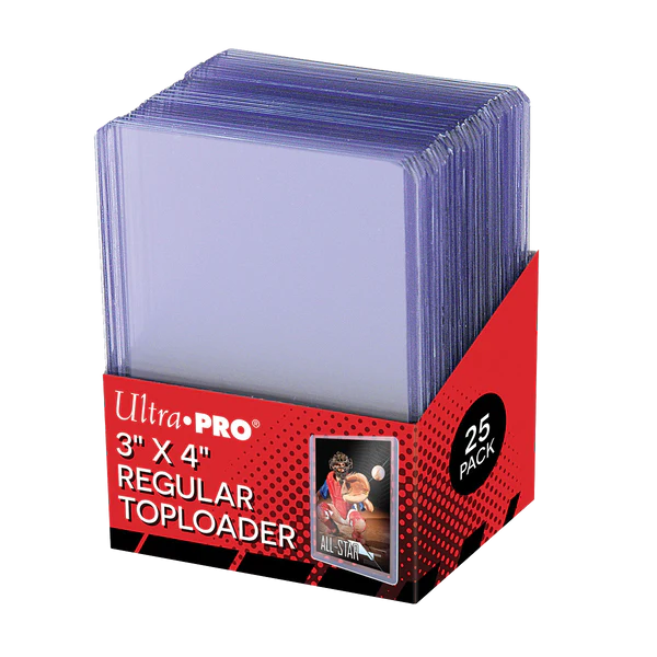 ULTRA Pro 3" x 4" Clear Regular Toploaders (1 pack, 25 p) for Standard ...