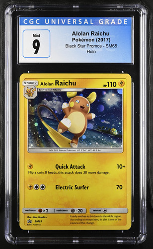 Alolan Raichu Promo SM65 CGC 9 MINT | Pokemon Cards India