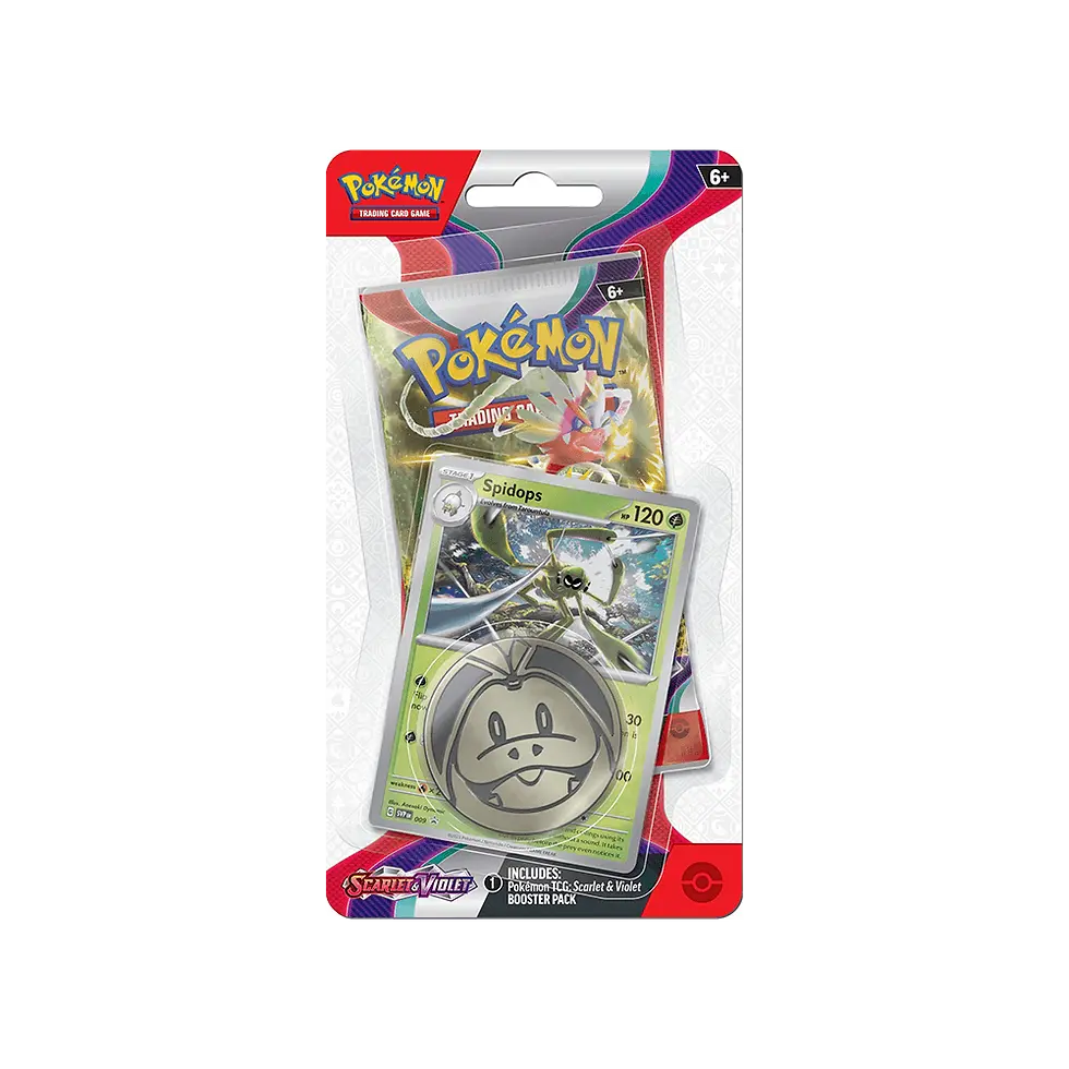 Pokemon-Scarlet and Violet (Base Set) 1 Pack Checklane Blister-Spidops ...