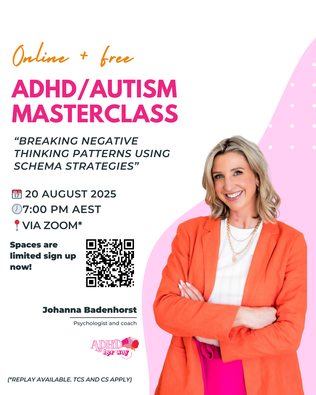 Schema Masterclass for ADHD/Autistic Women | Adhd Her Way