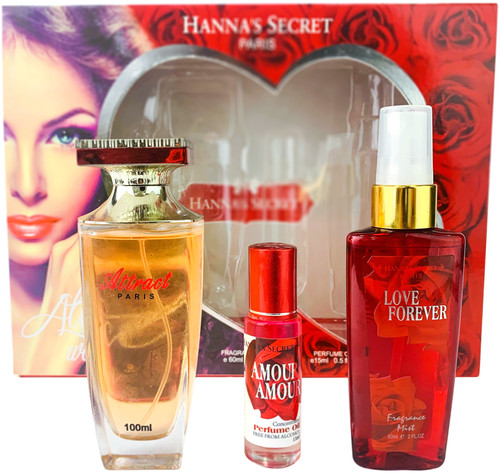 M537G Hanna's Secret 3pc Lady's Perfume Set #11209 | Golden Bay Store