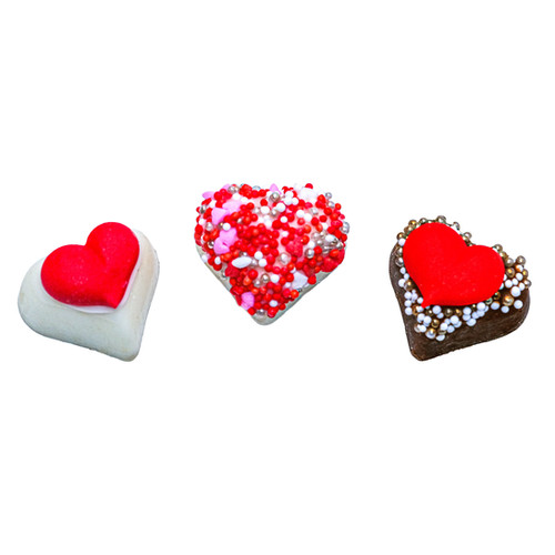 Pawfect Love Assorted Dog Heart Chocolate 3pk | Pawfect Treats