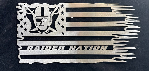 Raider nation flag | Nc Metal Design